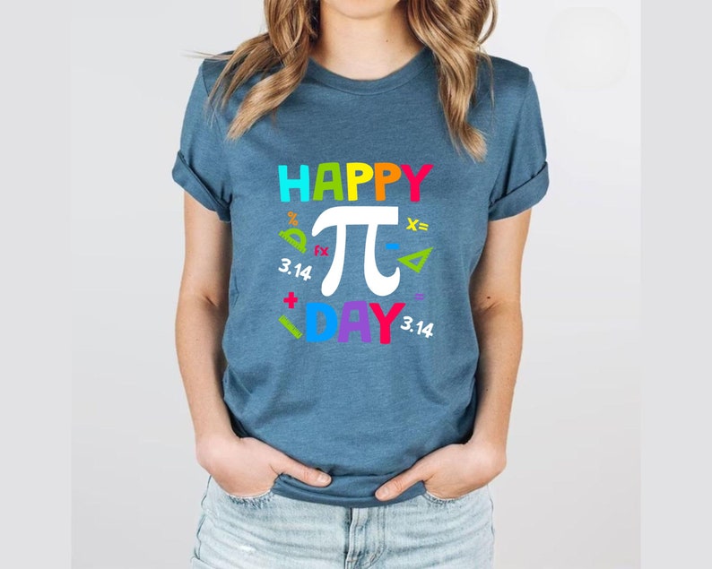 Happy Pi Day Shirt, Colorful Math, Math Teacher, Math Lover - Etsy
