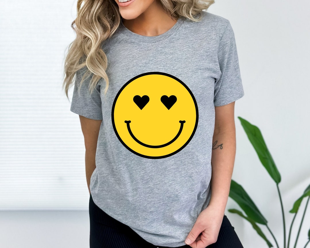 Smile Face Shirt,minimalist Smile Face Shirt, Sleeve Smile Face Shirt ...