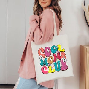 Cool Moms Club Tote Bag,mother's Day Gift,mother's Day Tote Bag,mom ...