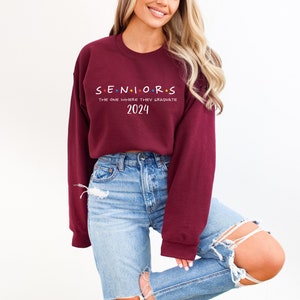 Seniors 2024 Friends Logo Sweatshirt, Graduation 2024 Hoodie, Senior ...