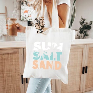 Sun Salt Sand Tote Bag,beach Tote,beach Bag,summer Tote,summer Bag ...