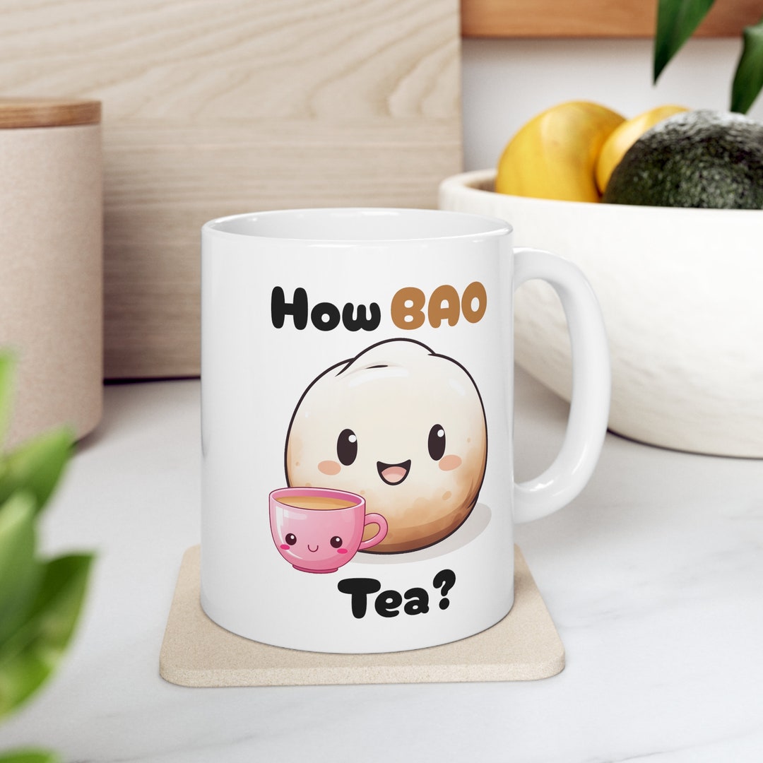 How BAO Tea Coffee Mug, Cute Bao Mug, Xiao Long Bao, Bao Zi, Dim Sum ...