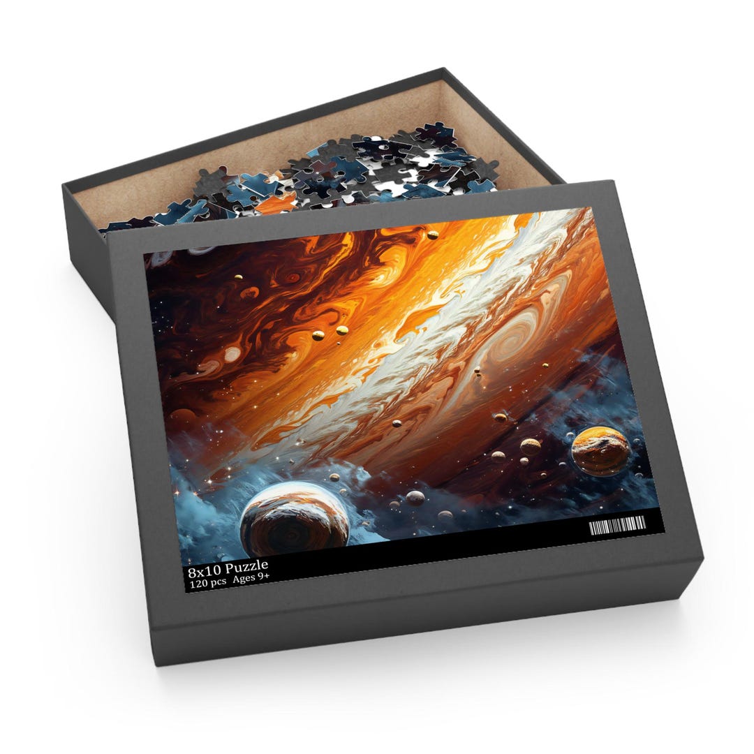 Jupiter Puzzle, Planet Space Puzzle, Celestial Galactic Jigsaw Puzzle ...
