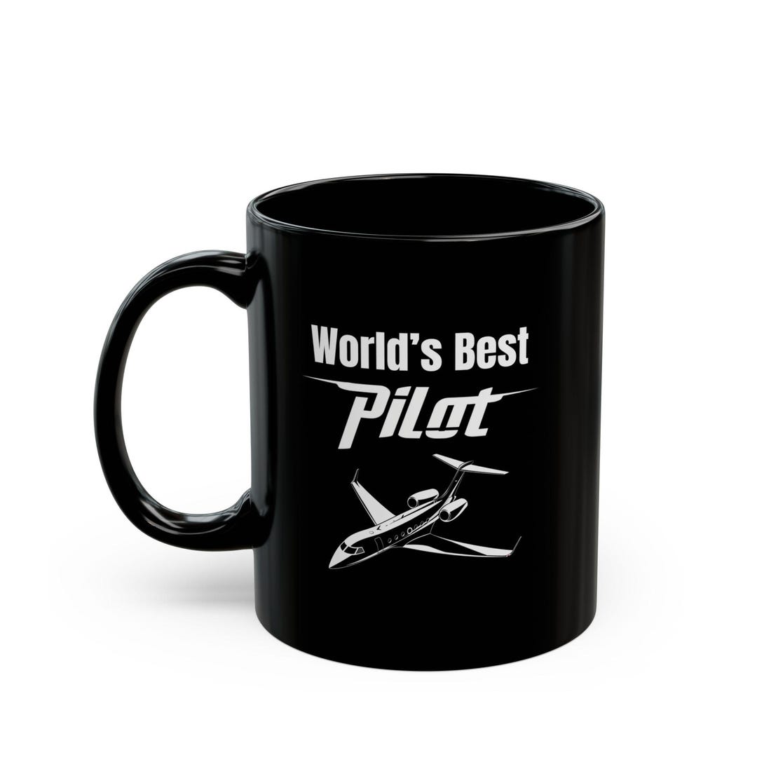 World's Best Pilot Mug, Pilot Cup, Flight Attendant Gift, Airline ...