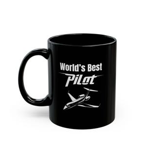 World's Best Pilot Mug, Pilot Cup, Flight Attendant Gift, Airline ...
