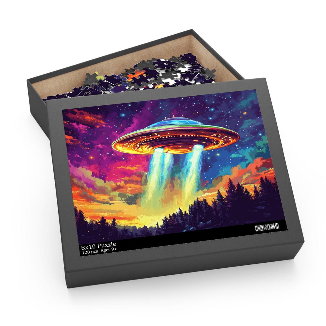 UFO Puzzle, Flying Saucer Puzzle, Space Jigsaw, Alien Puzzle, Sci Fi ...
