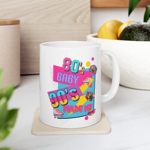 90's Coffee Mug, 80's Mug, 90s Mug, 90's Gift, Retro, Nostalgia Mug ...