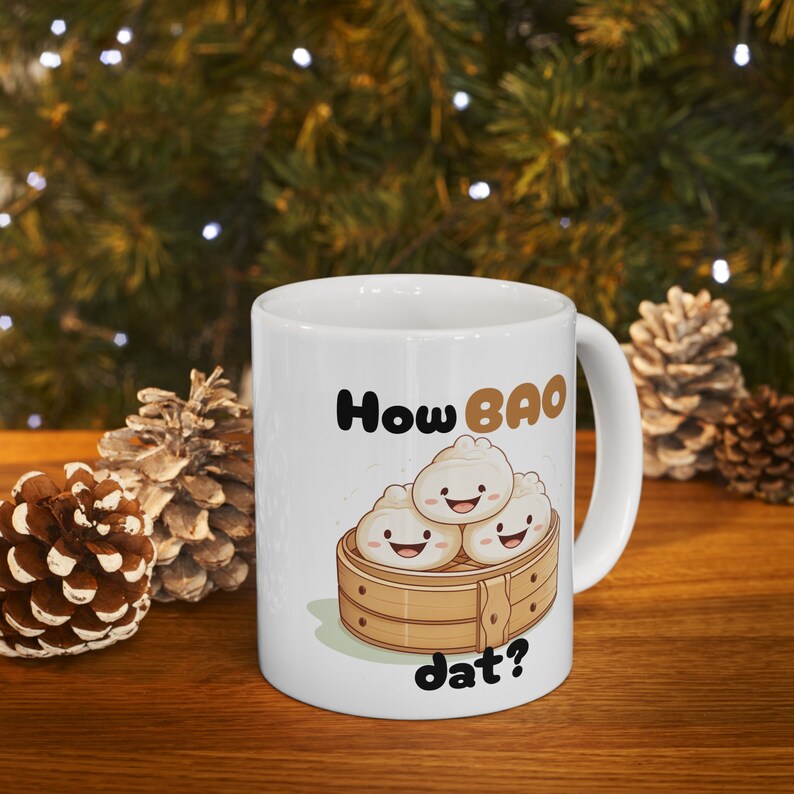 How BAO Dat Mug Cute Chinese Food BAO Mug Cartoon Kawaii - Etsy