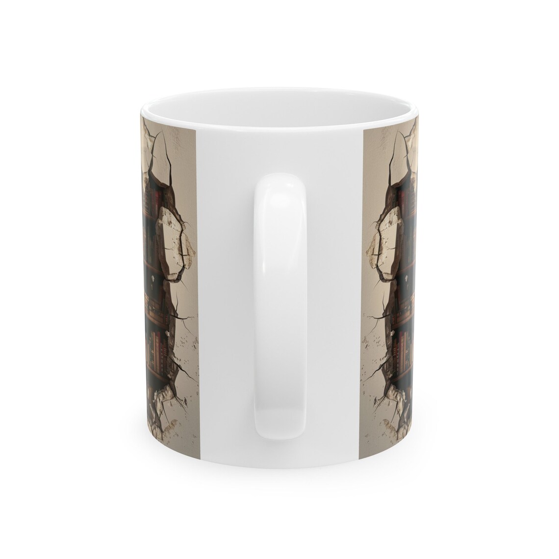 Book Mug, Library Bookshelf Mug, Book Lover Mug, Reader Mug, Reading ...