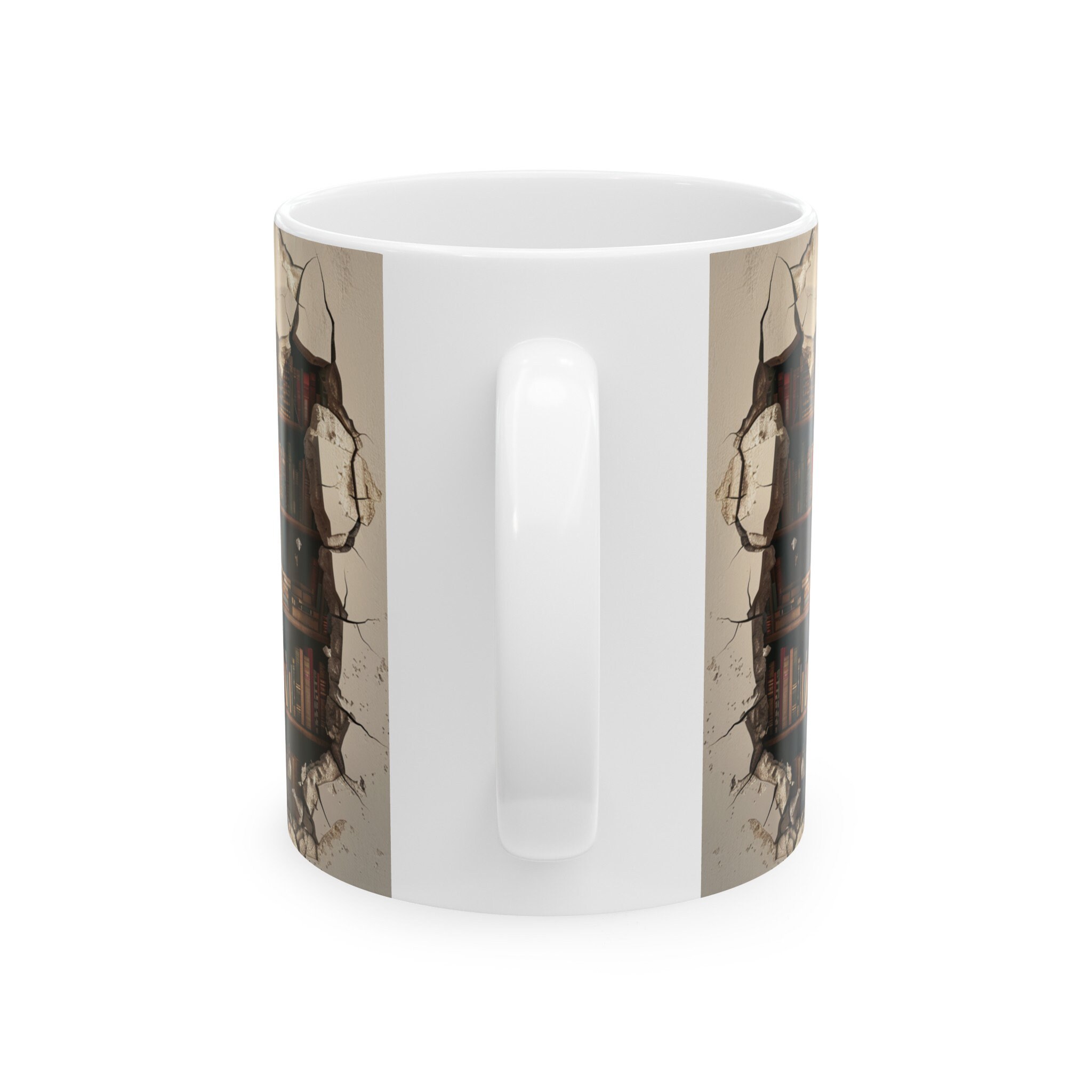 Book Mug, Library Bookshelf Mug, Book Lover Mug, Reader Mug, Reading ...