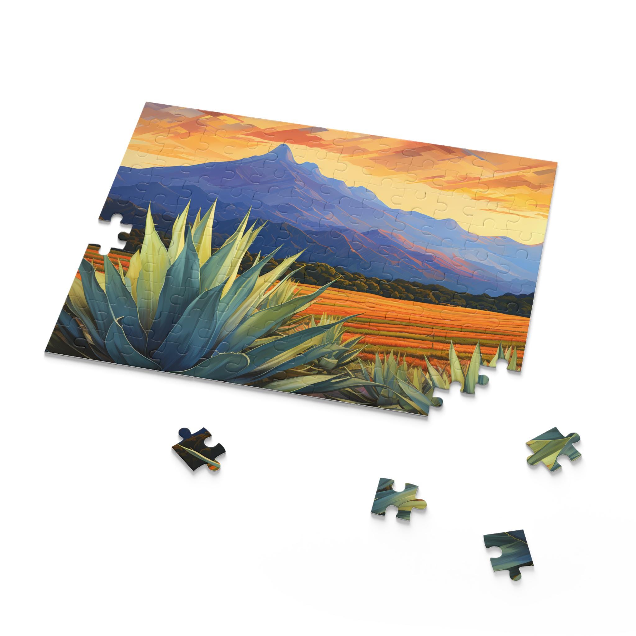 Southwestern Desert Puzzle, Agave Art Puzzle, Desert Puzzle, Cactus ...