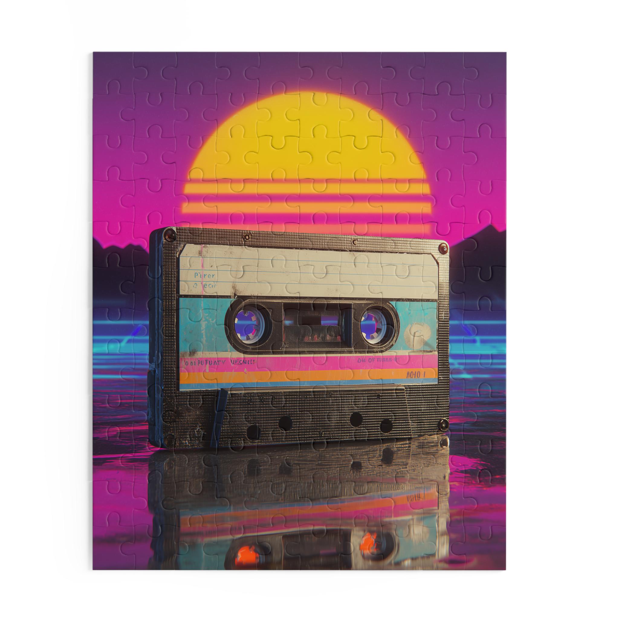 80s Cassette Tape Puzzle, Vaporwave Jigsaw, 1980s Music Lover Gift ...