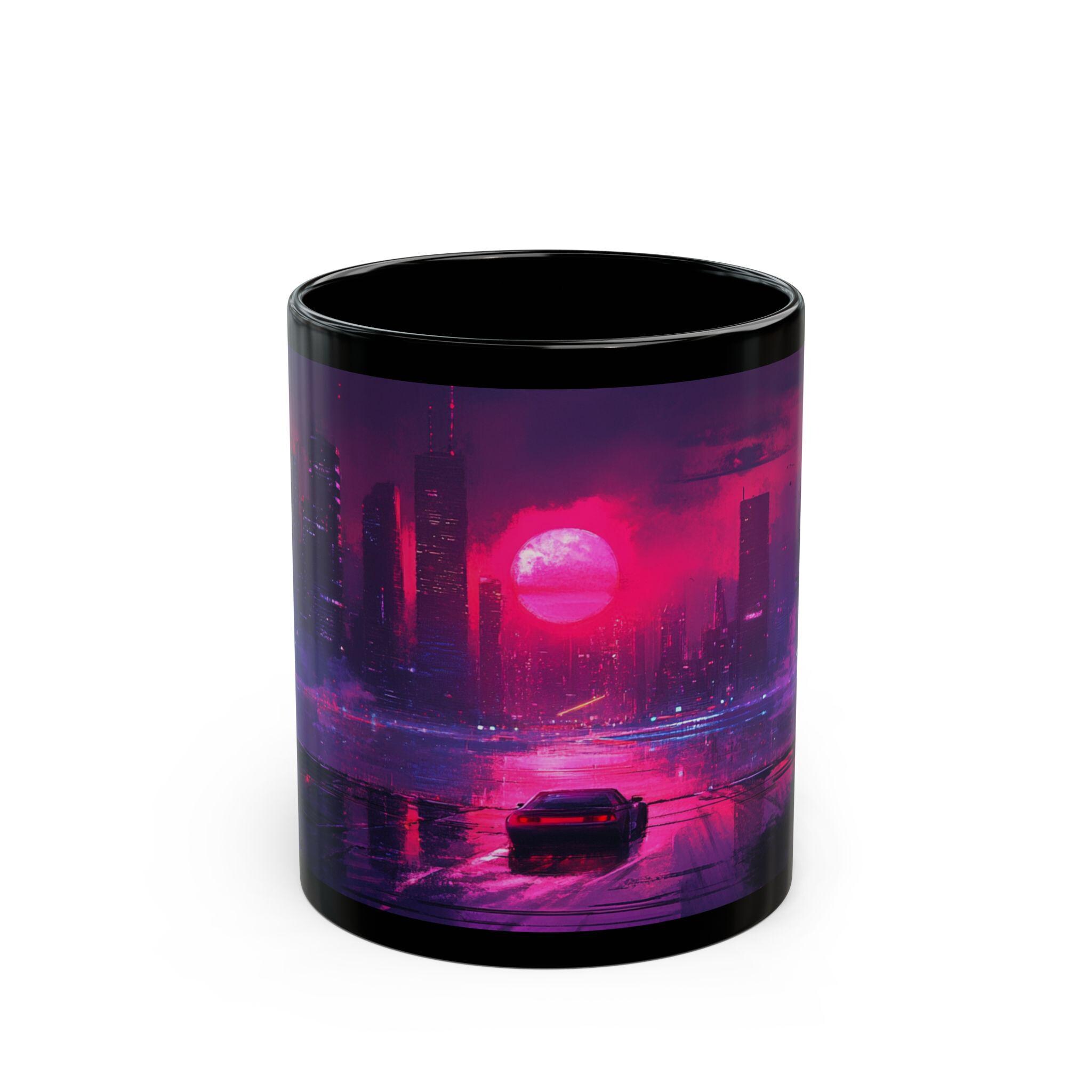 Synthwave Mug, Vaporwave Neon 80s Vibe Mug, Synthwave Car Lover Coffee ...