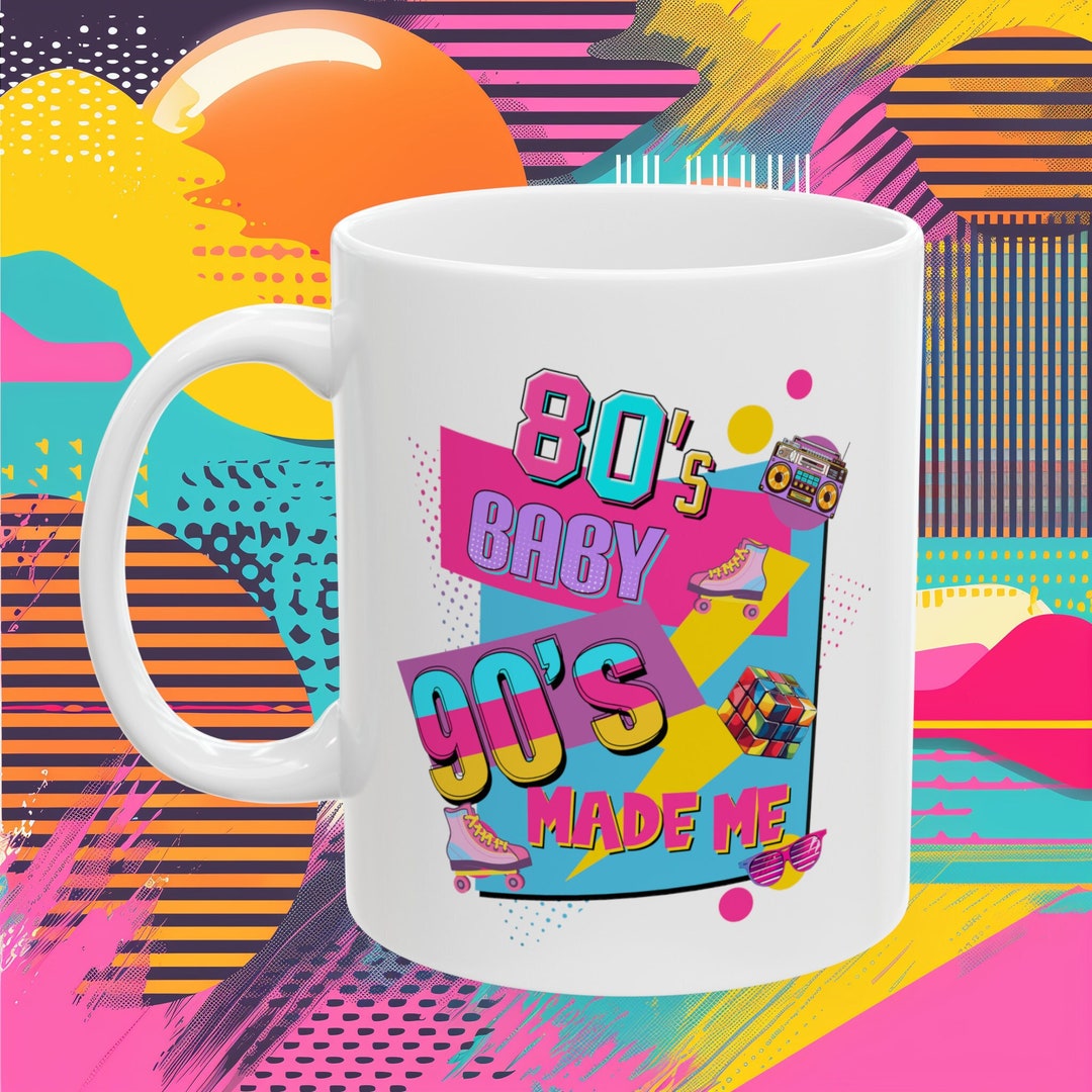 90's Coffee Mug, 80's Mug, 90s Mug, 90's Gift, Retro, Nostalgia Mug, 90s Kid Gift, Millennial ...