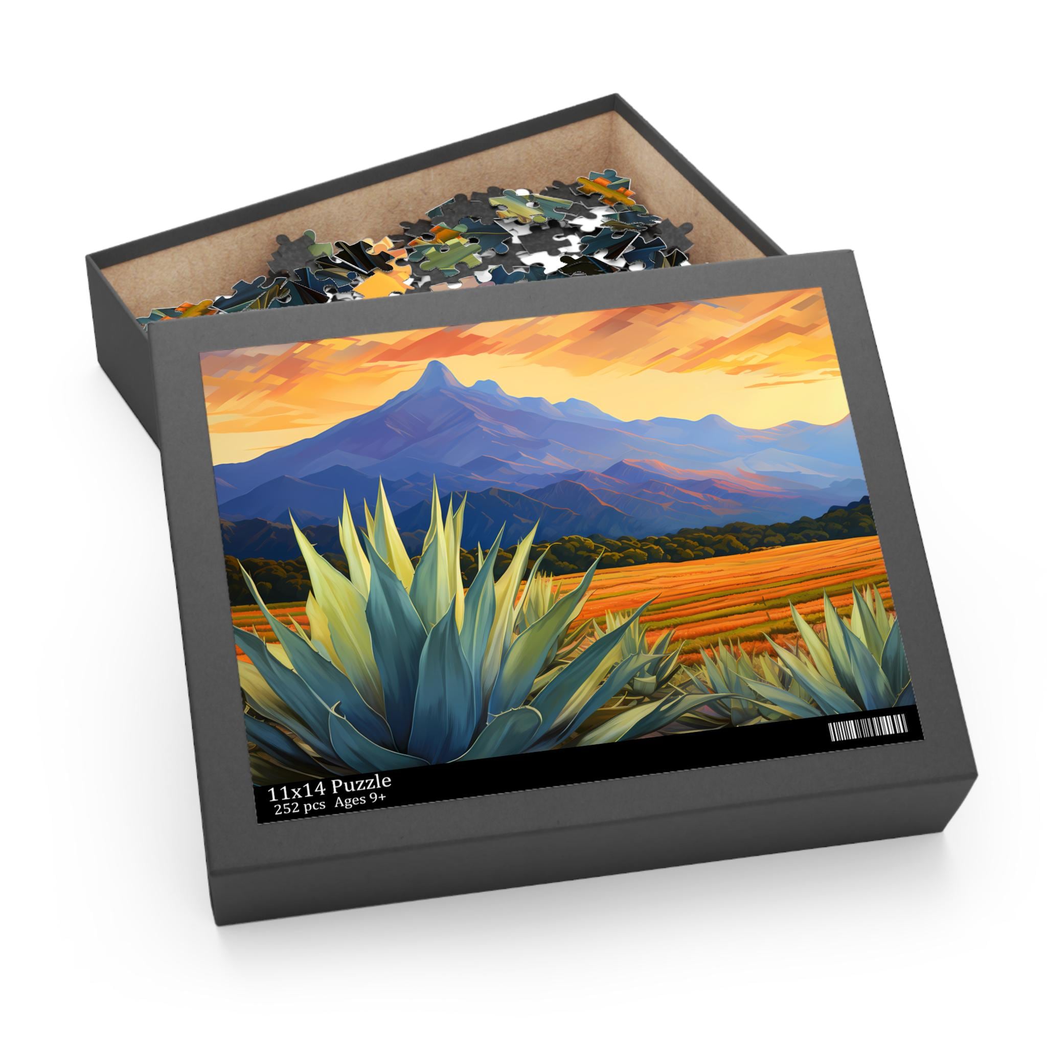 Southwestern Desert Puzzle, Agave Art Puzzle, Desert Puzzle, Cactus ...