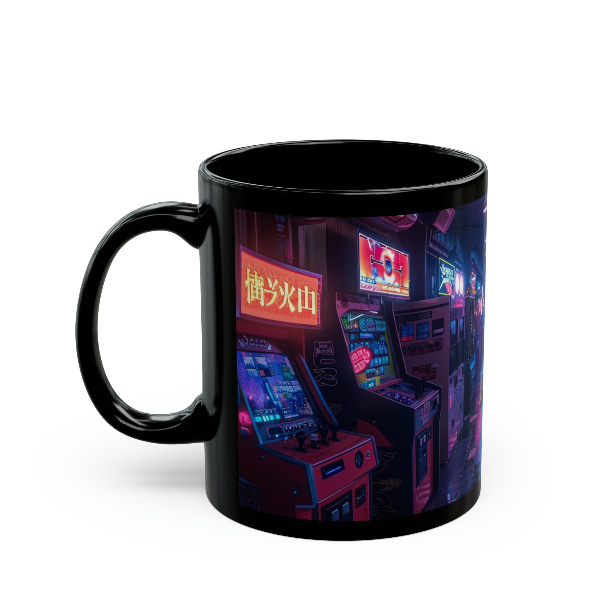Arcade Mug, Japanese Retro Vaporwave Cyberpunk Synthwave 1980s 80s Vibe ...