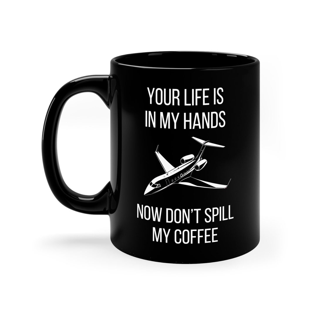 Pilot Mug, Funny Pilot Cup, Flight Attendant Gift, Airline Worker ...