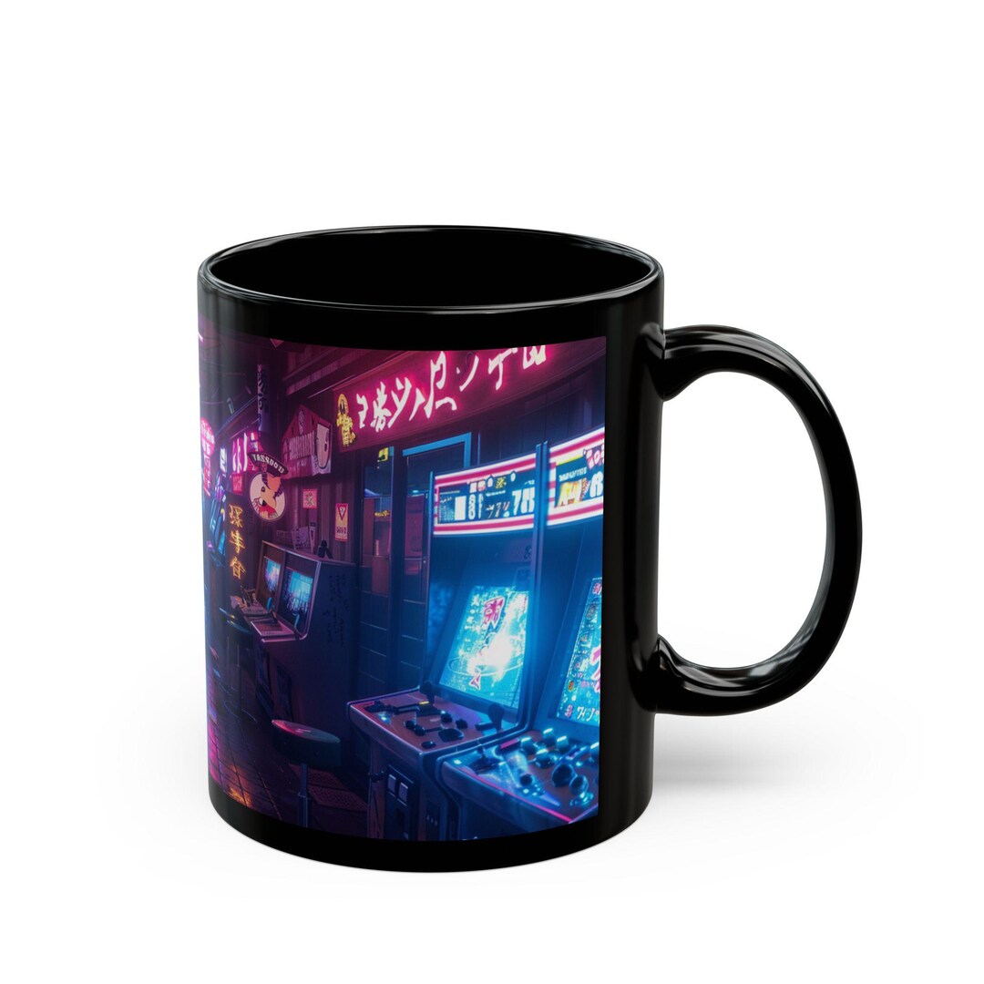 Arcade Mug, Japanese Retro Vaporwave Cyber Vibe Synthwave 1980s 80s ...