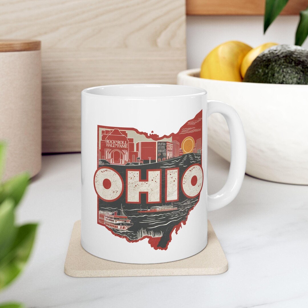Ohio Mug, State Mug, State of Ohio Coffee Cup, Visiting Ohio Gift ...