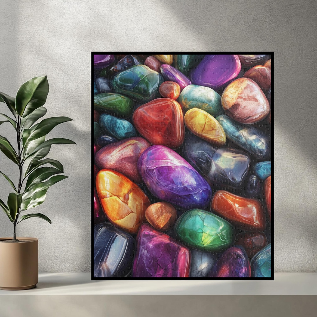 Rock Collector Art Puzzle, Geology Gifts, Rock Puzzle, Rock Collector ...
