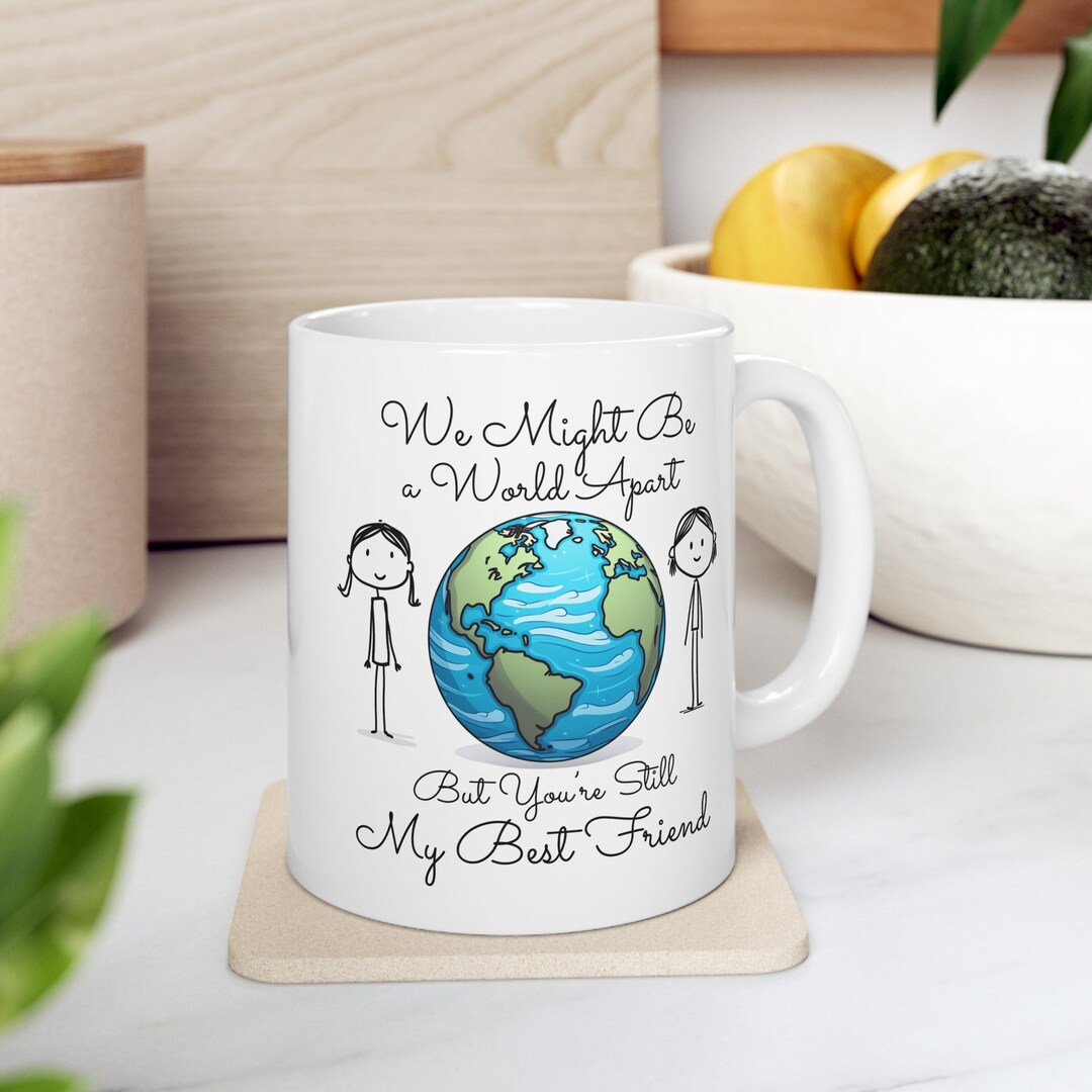 Long Distance Best Friends Mug, Best Friend Cup, Going Away Gift ...