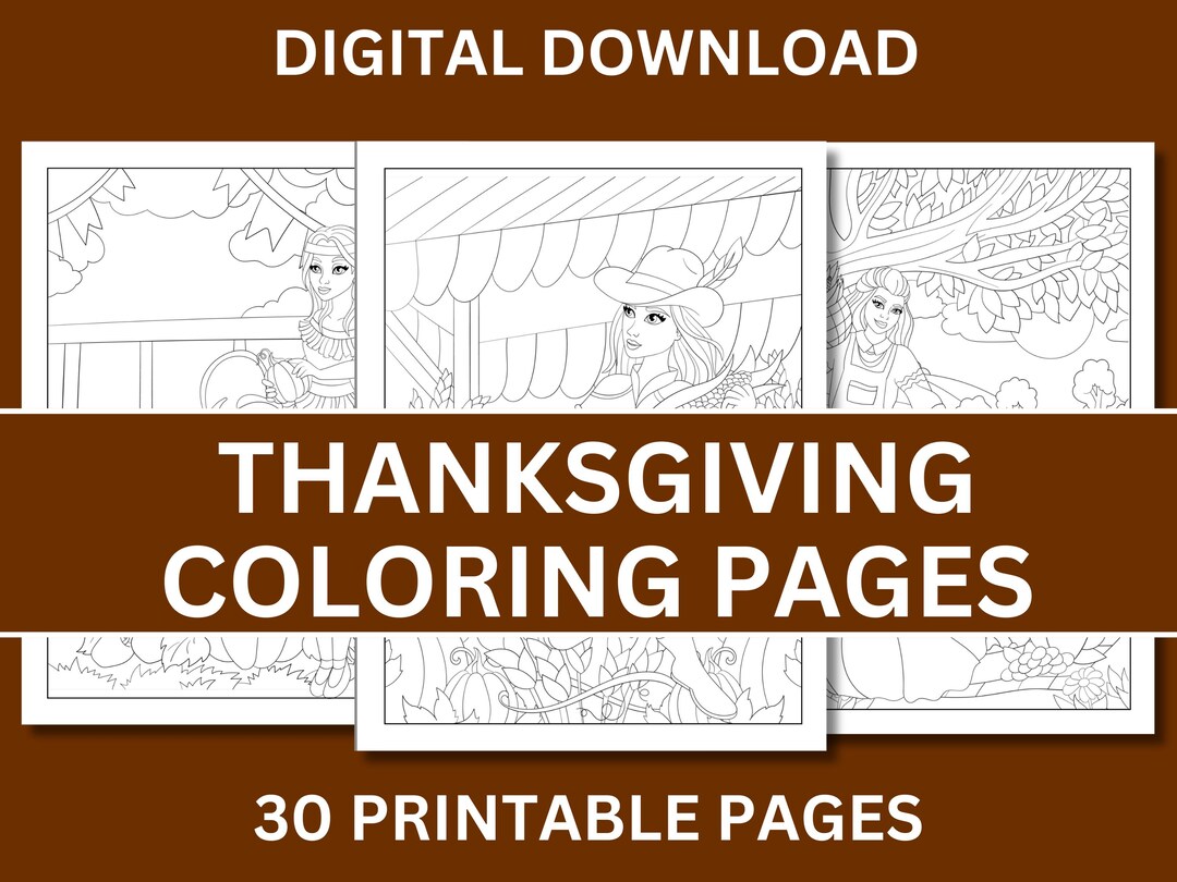 30 Thanksgiving Coloring Pages | Fun and Festive Thanksgiving ...