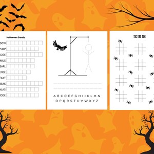 Halloween Activity Pages Printable Halloween Coloring Word Search ...