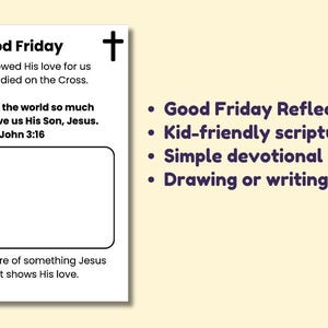 Good Friday Activity for Kids Ages 6-10, Christian Holy Week Coloring ...