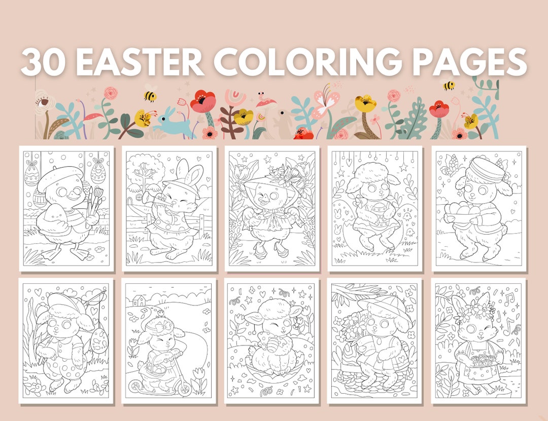 Easter Coloring Printables, Crafts for Kids, Easter Bunny Worksheet ...