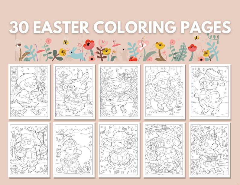 Easter Coloring Printables, Crafts for Kids, Easter Bunny Worksheet ...