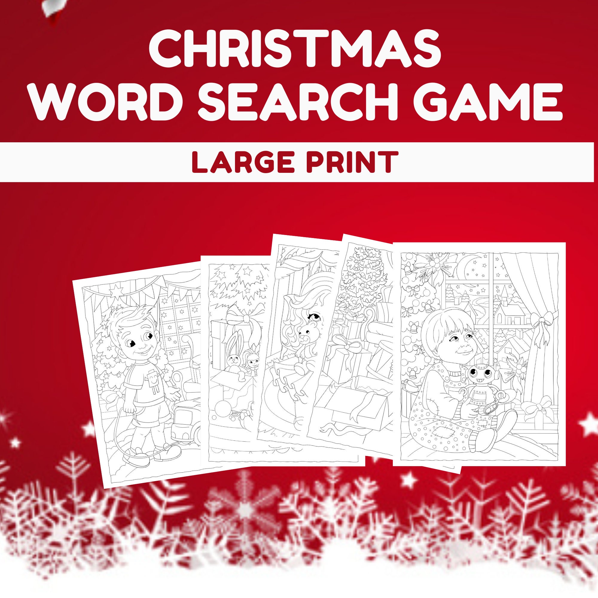 Christmas Word Search Game | Holiday | Fun Printable Winter Games ...