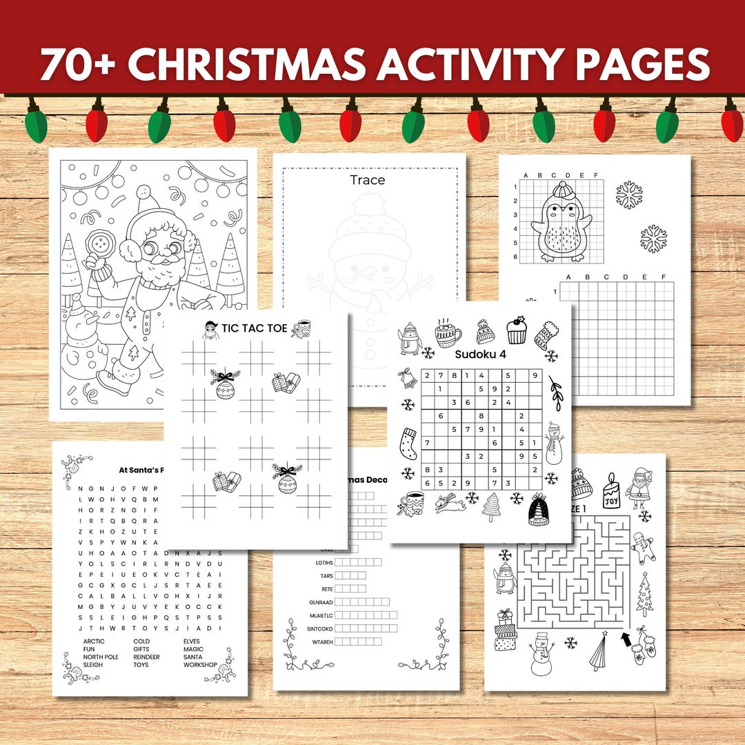 Christmas Activity Pack for Kids | Printable Coloring Pages, How to ...