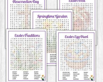 Easter/spring Word Search - Etsy