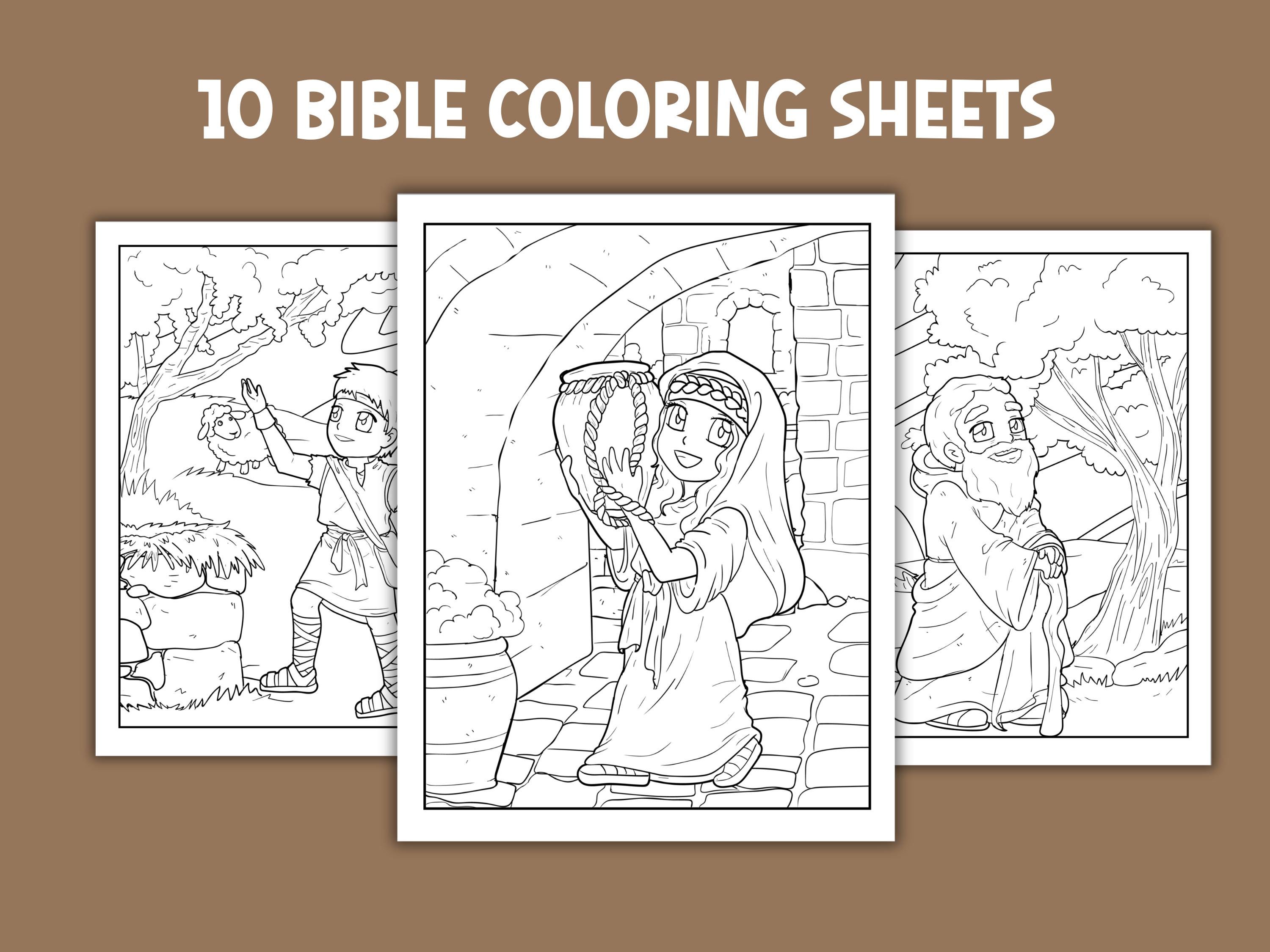 Bible Word Search & Coloring Pages: Christian Activity Bundle (PDF ...