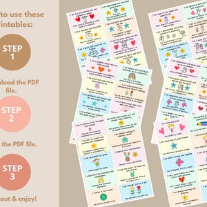 Positive Affirmation Cards for Kids, Printable Positivity Cards ...