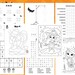 Halloween Activity Pages | Printable | Halloween Coloring | Word Search ...