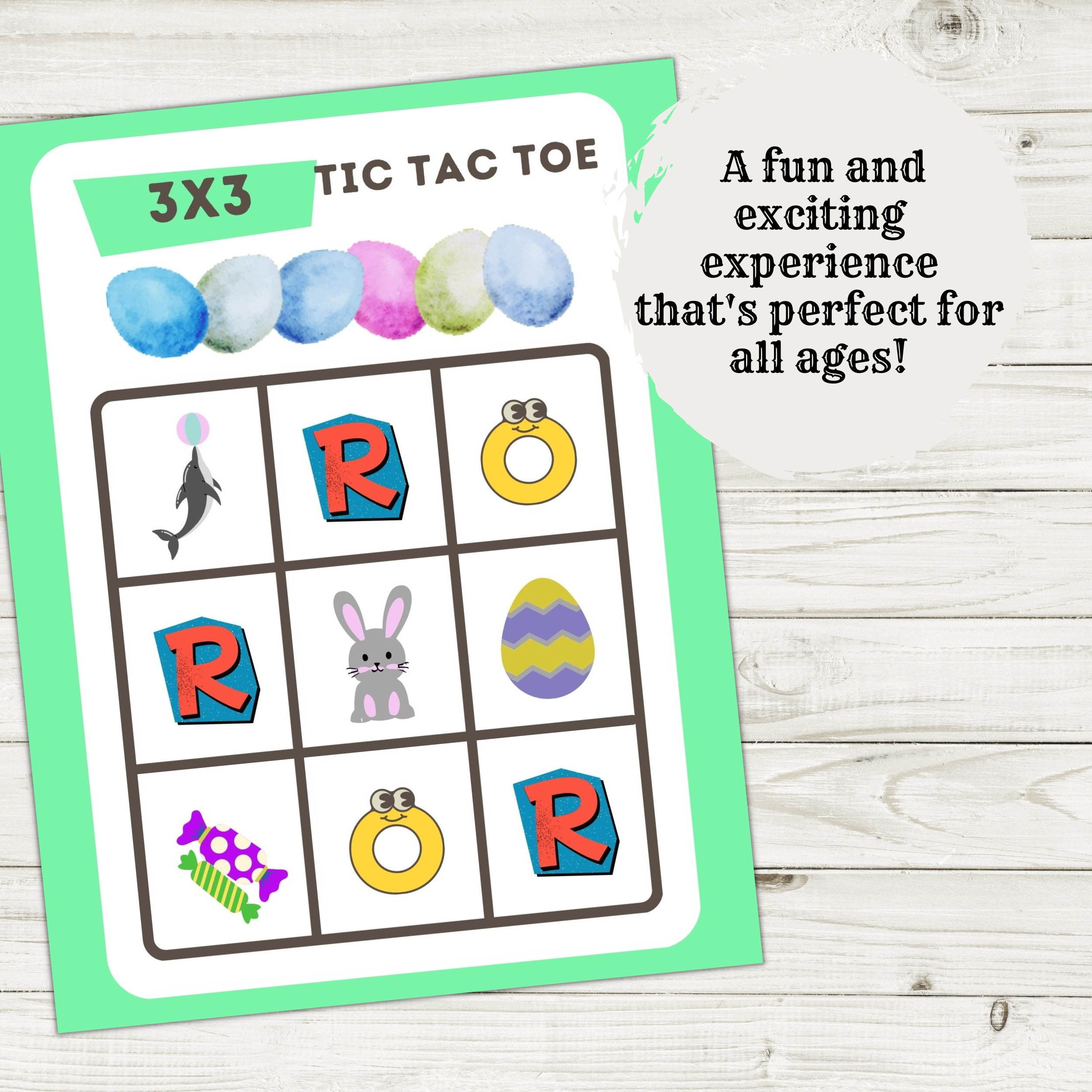 Tic-tac-toe Scavenger Hunt | Easter Scavenger Hunt | Indoor Easter Game ...