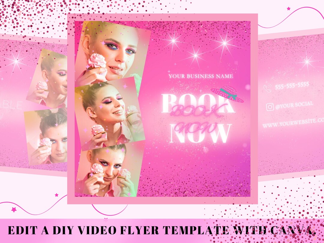 Editable Book Now Flyer VIDEO, DIY Appointments Available Template ...