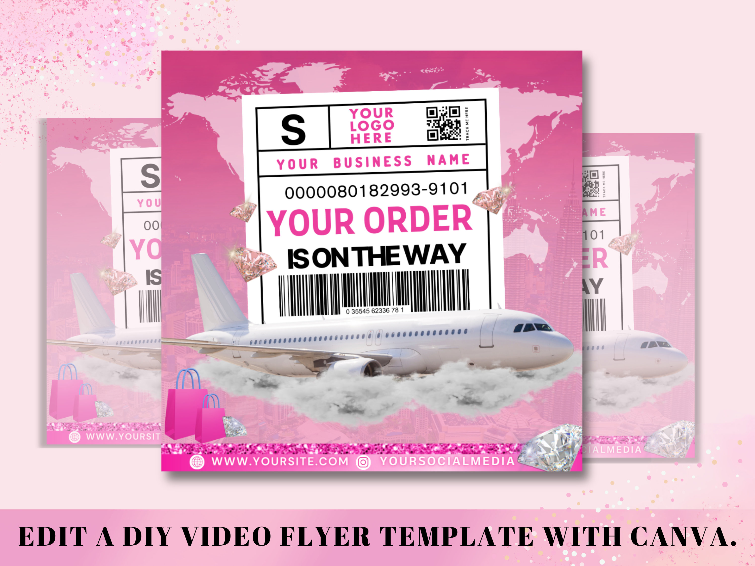 Shipping Flyer, DIY Flyer Template Design, Orders Have Shipped Flyer ...