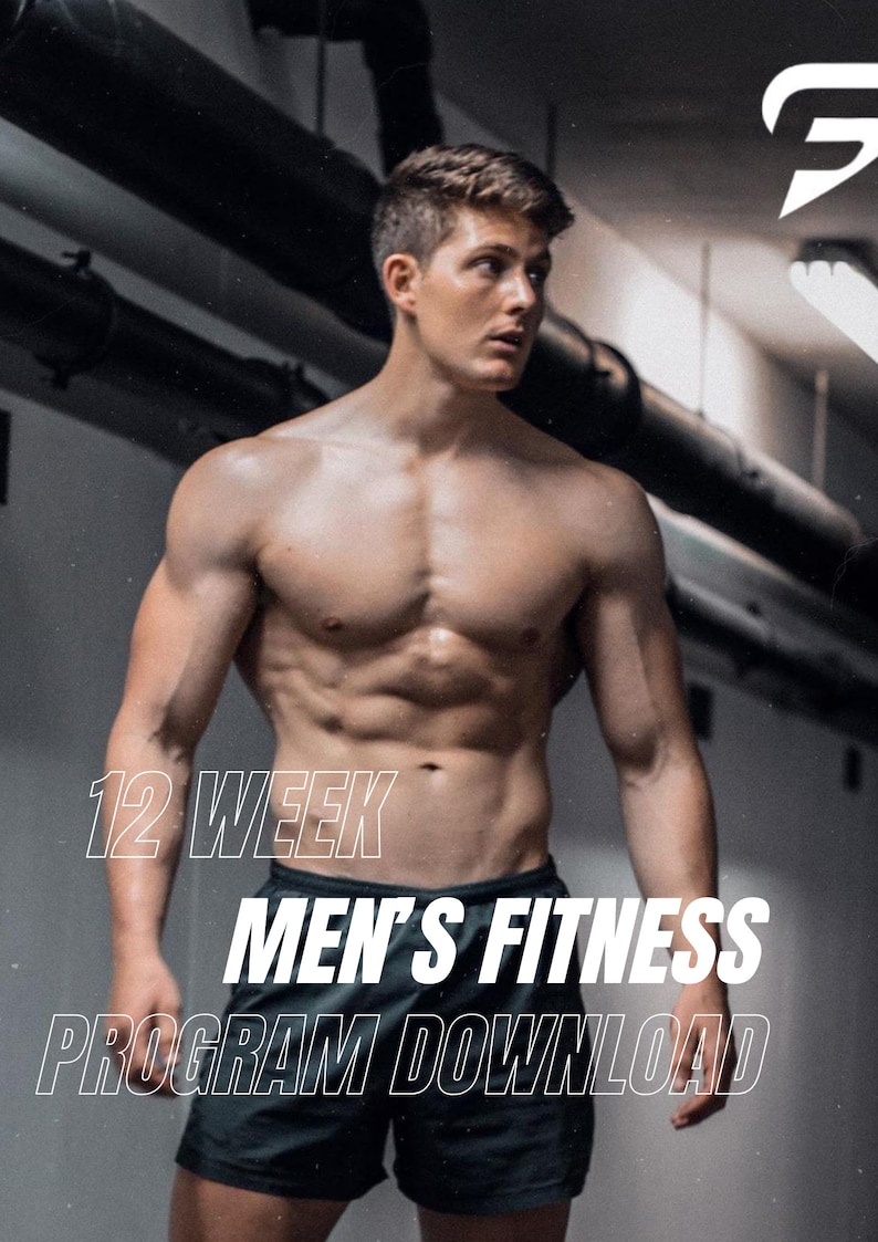 12 Week Fitness Program for Men - Etsy