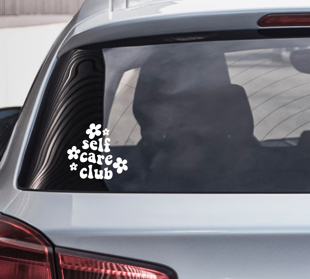 Self Care Club Car Decal, Vinyl Decals, Trendy, Car Accessories, Gifts ...