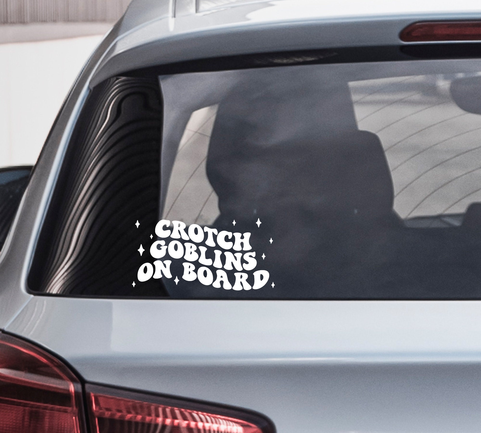 Crotch Goblins on Board Car Decal, Car Accessories, Gifts, Laptop ...
