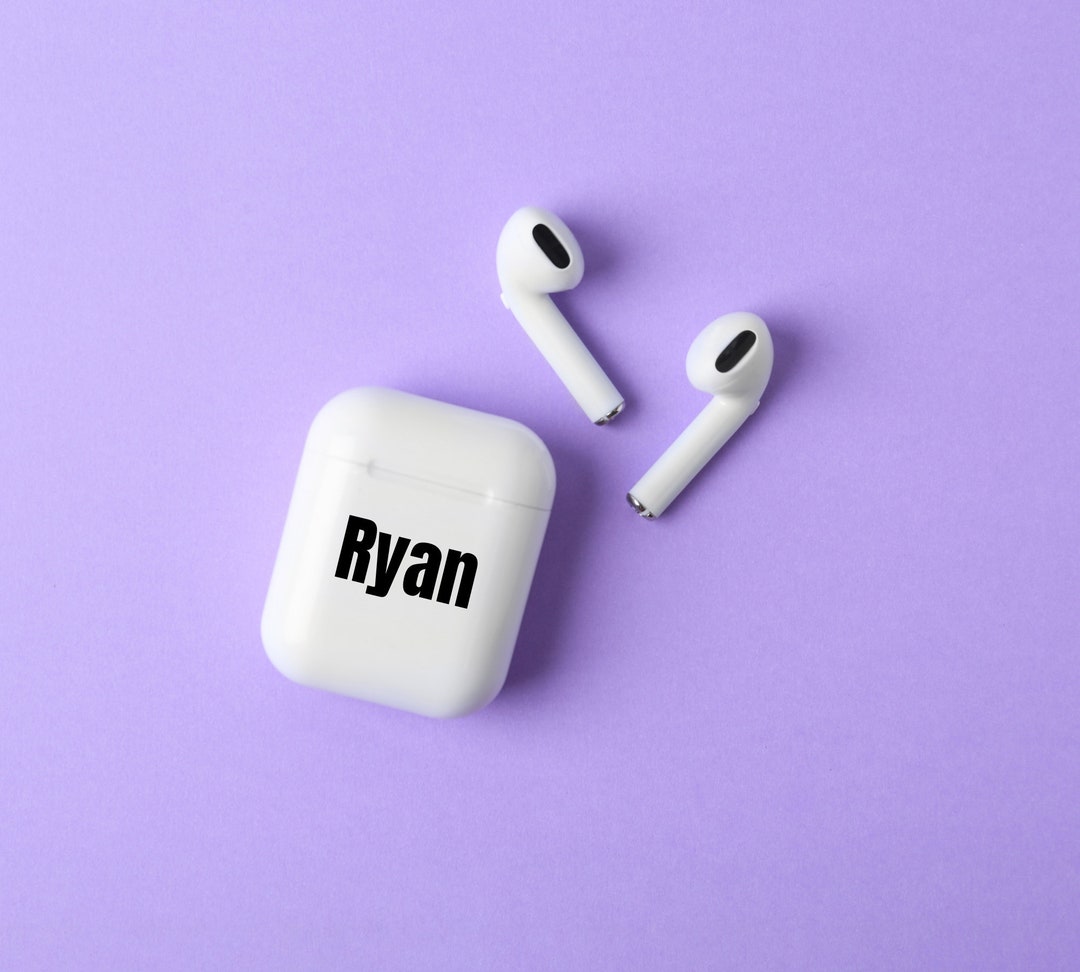 Custom Name AirPod Case Vinyl Decal, AirPod Pro, AirPod Classic ...