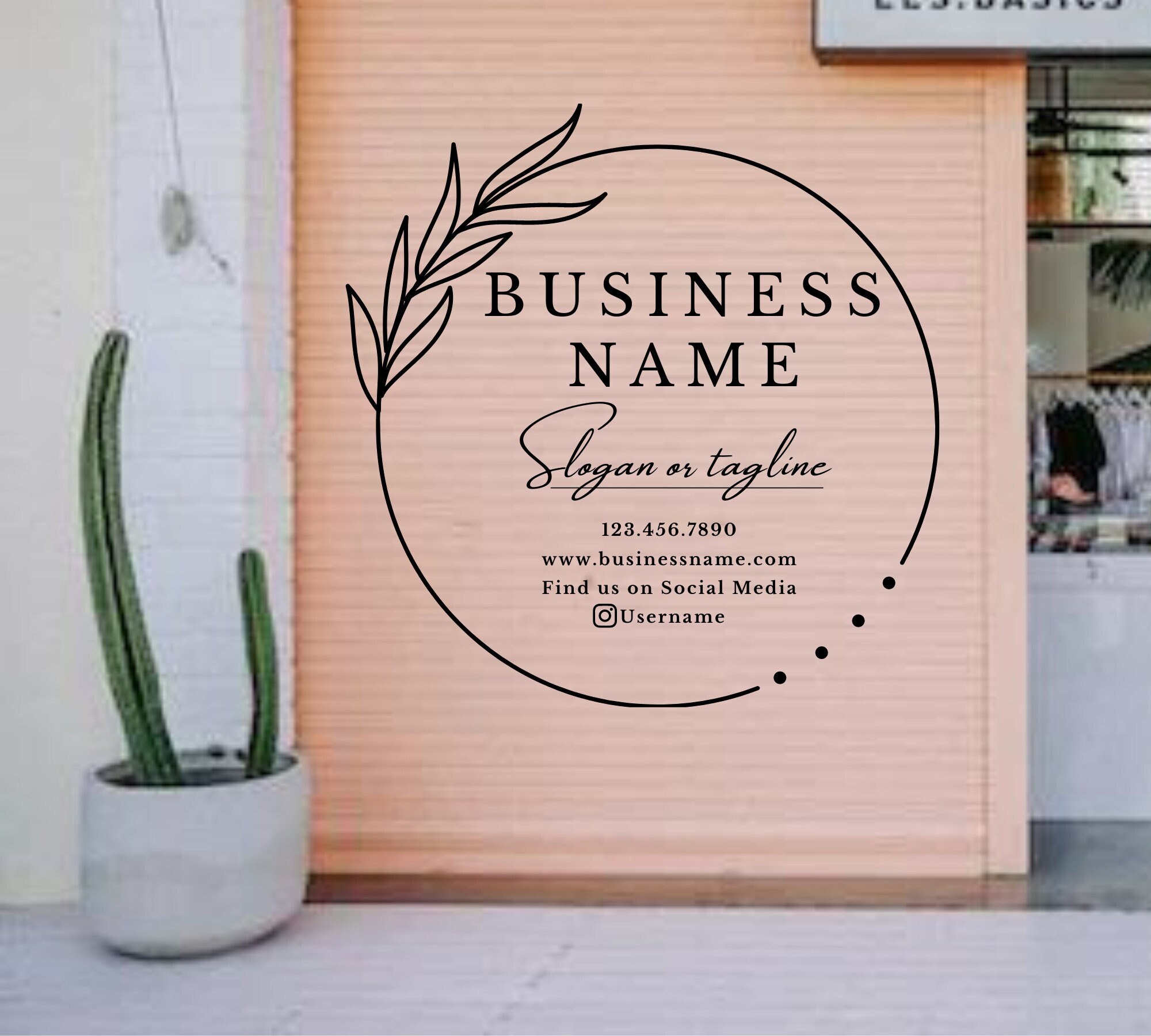 Custom Business Window Decal Window Door Lettering Business - Etsy
