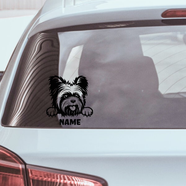Yorkie Decal for Car - Etsy