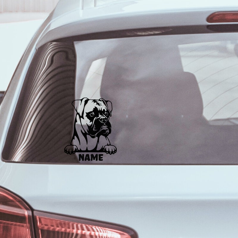 Boxer Dog Decal - Etsy