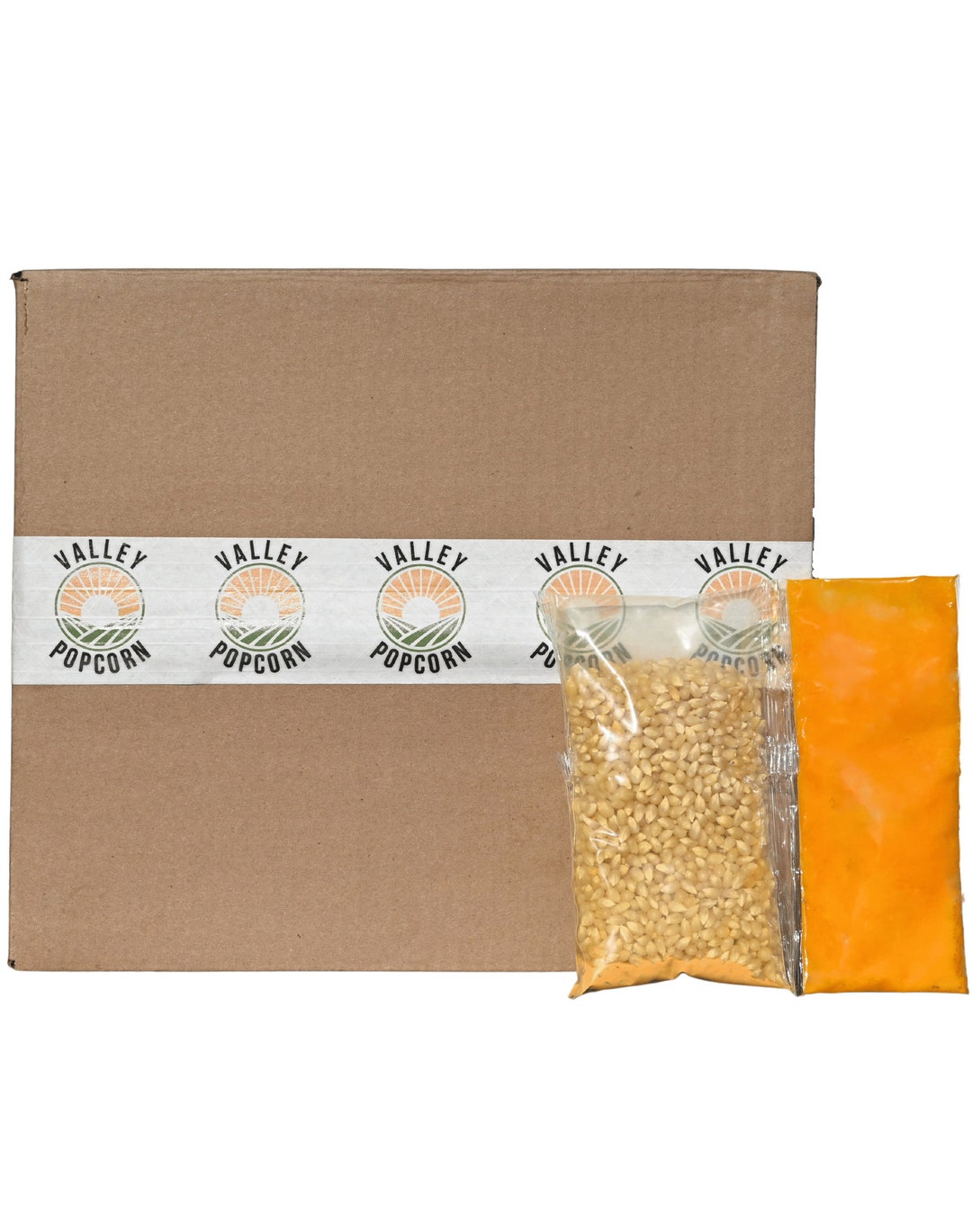 Valley Popcorn Kits- White Seed, Red Coconut Oil, Butter Salt 24ct/16oz ...