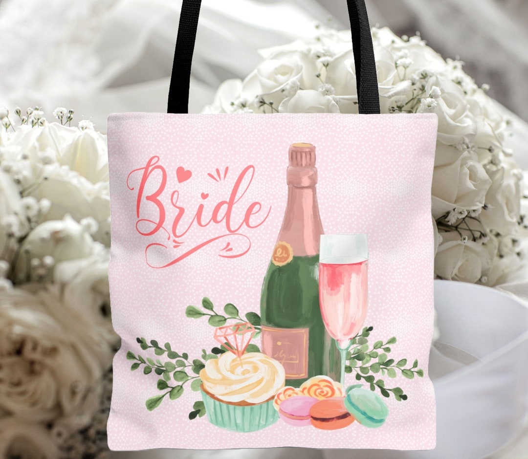 Bride Tote Bag Engagement Gift Bride Bag Wedding Tote - Etsy