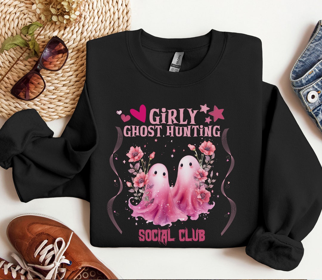 Girly Ghost Hunting Sweatshirt Girl Ghost Hunter Paranormal Sweater Supernatural Gift - Etsy