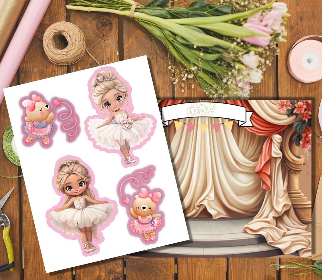 Ballerina Paper Dolls Digital Paper Dolls Ballerina Printable Paper ...